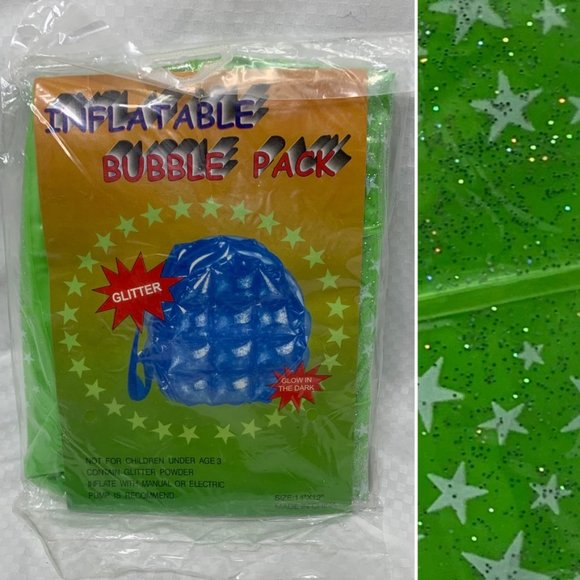 Vintage | Bags | Vintage Deadstock 9s Inflatable Glow In Dark Glitter ...